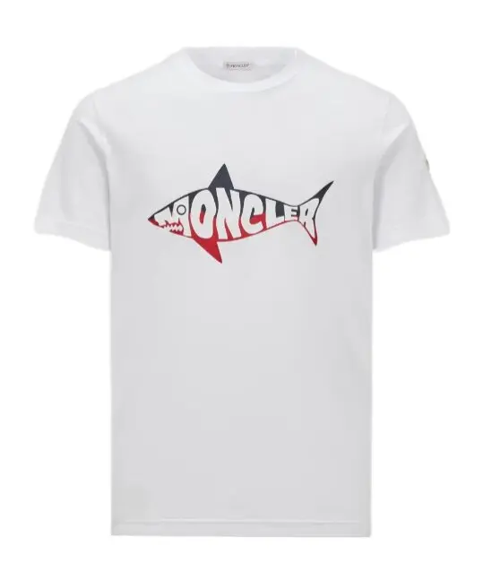Moncler Shark Logo Cotton T-shirt