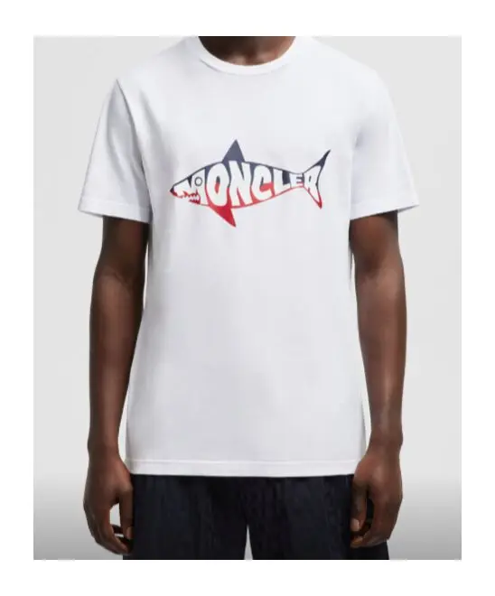 Moncler Shark Logo Cotton T-shirt