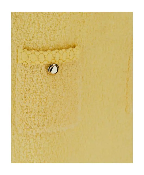 Miu Miu Bouclé Skirt With Logo Details