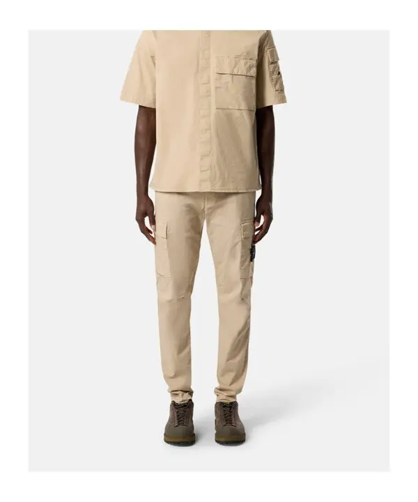 Stone Island Logo Patch Cargo Trousers