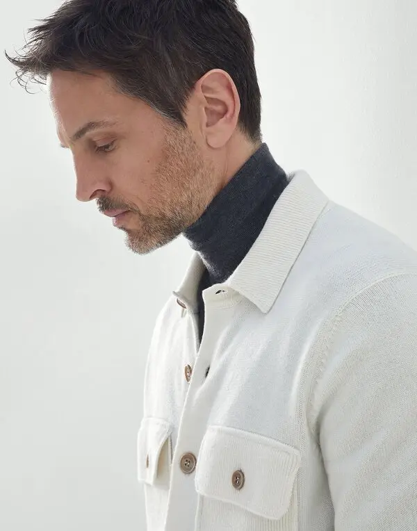 Brunello Cucinelli Cashmere Knitted Cardigan - White