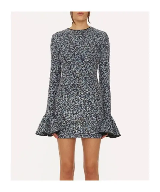 ROTATE BY BIRGER CHRISTENSEN Sequin Detailed Mini Dress With Open Back