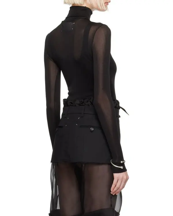 MAISON MARGIELA High Neck Long Sleeve Jumpsuit