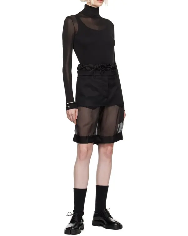 MAISON MARGIELA High Neck Long Sleeve Jumpsuit