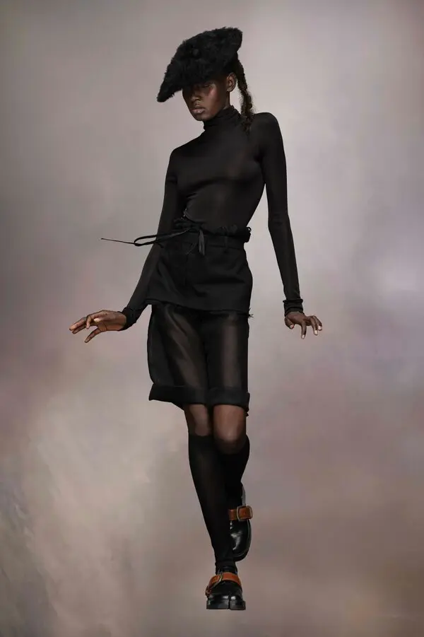 MAISON MARGIELA High Neck Long Sleeve Jumpsuit