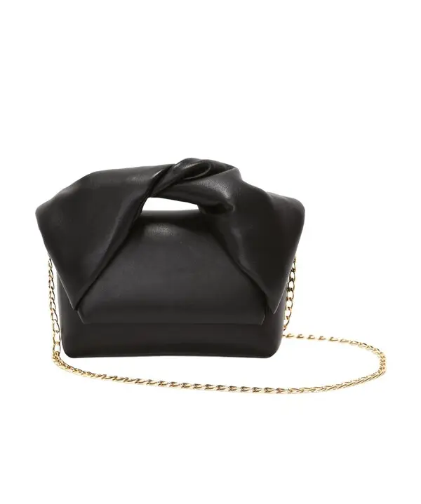 J.W.ANDERSON Small Twister Top Handle Bag - Black