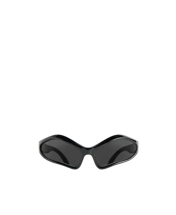 Balenciaga Oval Frame Sunglasses - Black