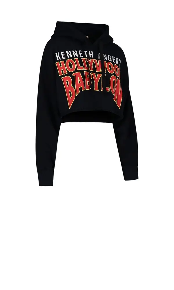 Gucci Hollywood Babylon" Cropped Hoodie