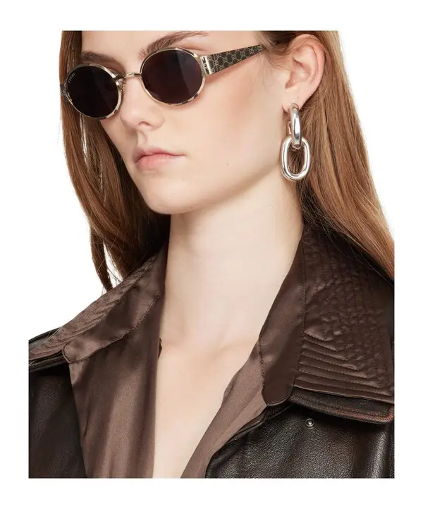 Gucci Oval Frame Sunglasses