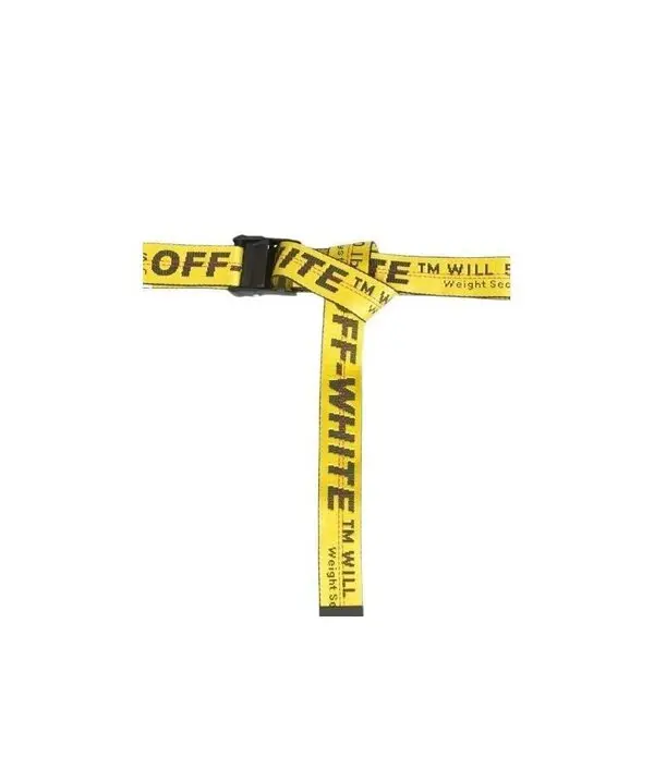 Off-White Logo-tape Belt - Yellow