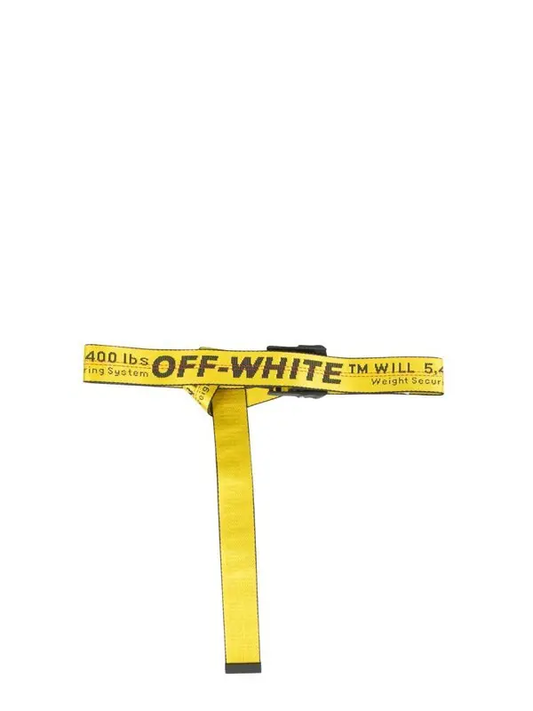 Off-White Logo-tape Belt - Yellow