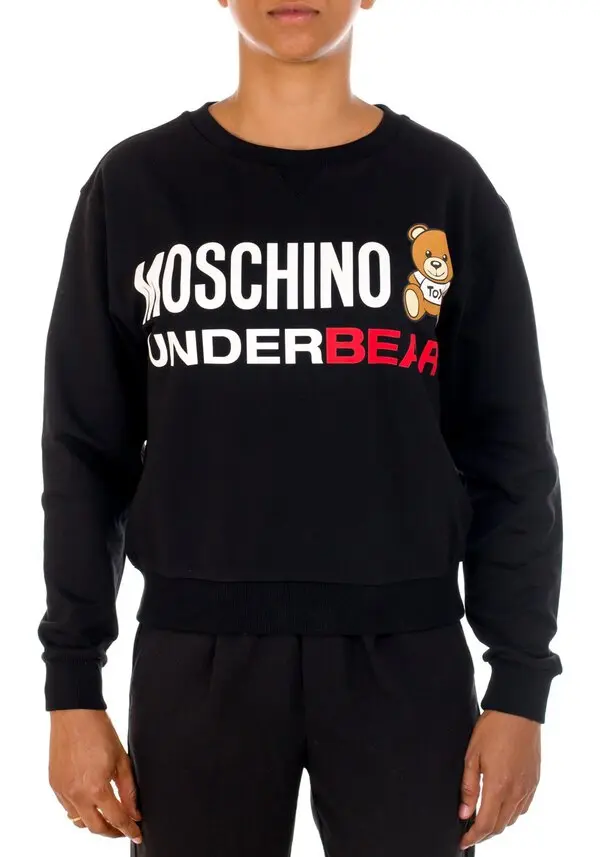 Moschino Teddy Print Crew Neck Sweater