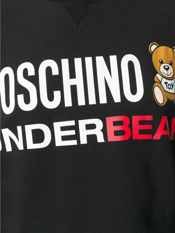 Moschino Teddy Print Crew Neck Sweater