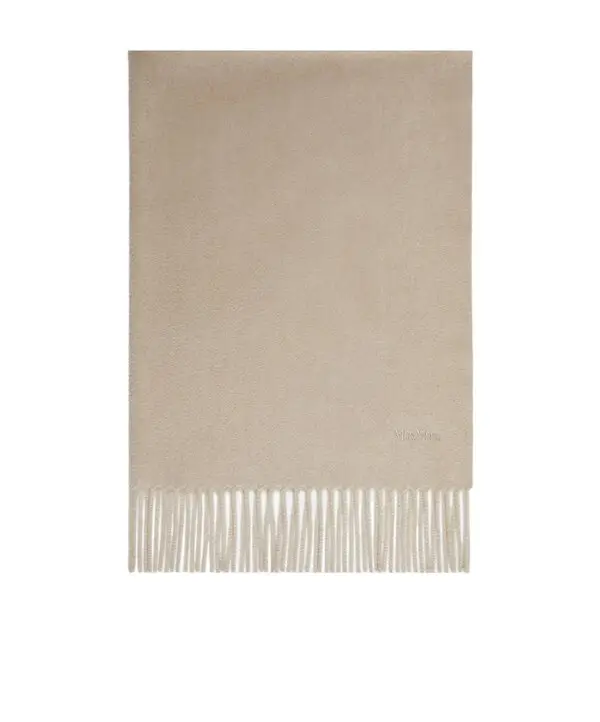 Max Mara Baci Fringed Scarf - Beige