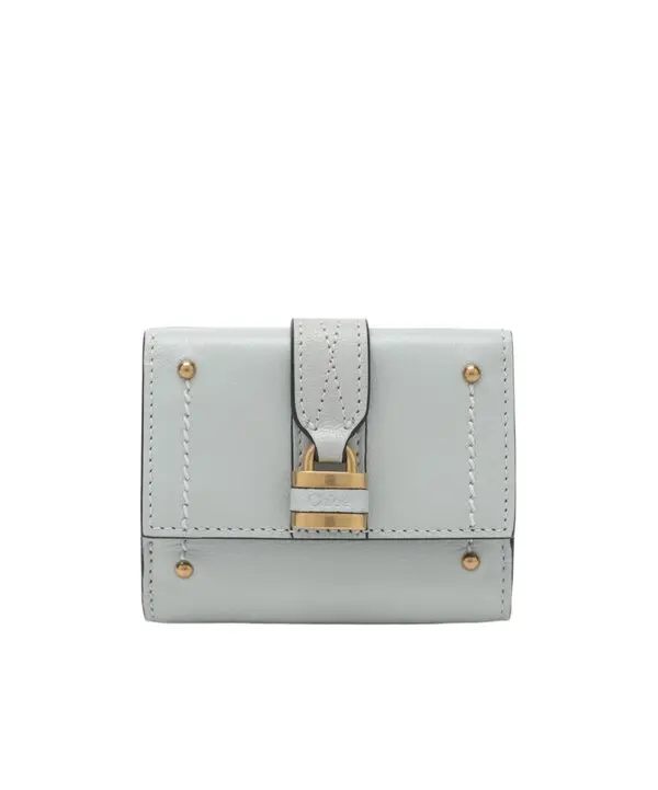 Chloé Mini Paddington Tri-fold Wallet - Gray