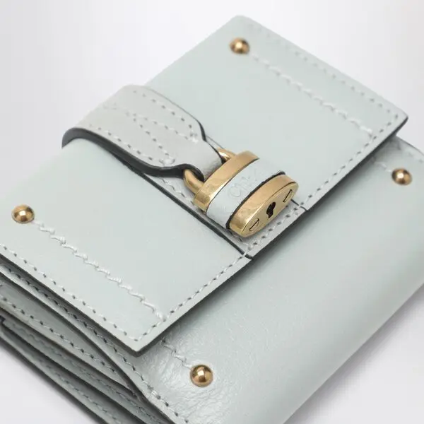 Chloé Mini Paddington Tri-fold Wallet - Gray