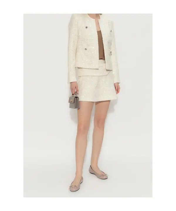 IRO PARIS Embellished Sequined Skirt