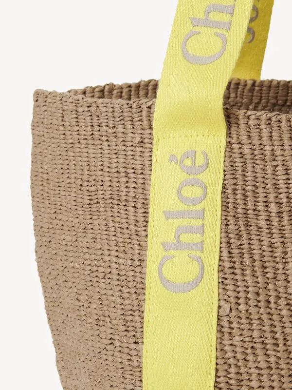 Chloé Large Raffia Tote Bag - Brown