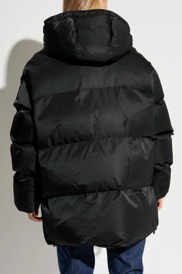 Dsquared2 Logo Printed Quilted Hooded Down Coat