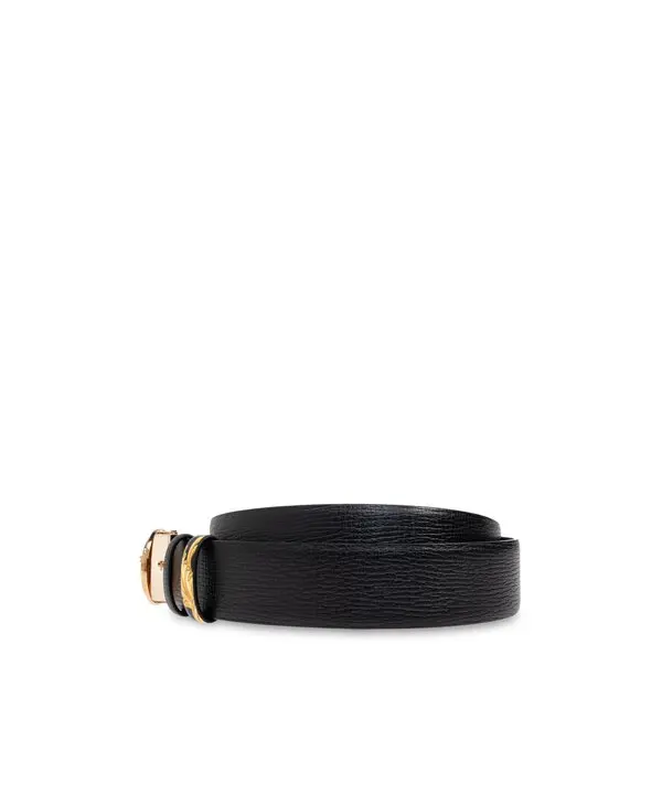Versace Medusa Buckle Belt With Baroque Print