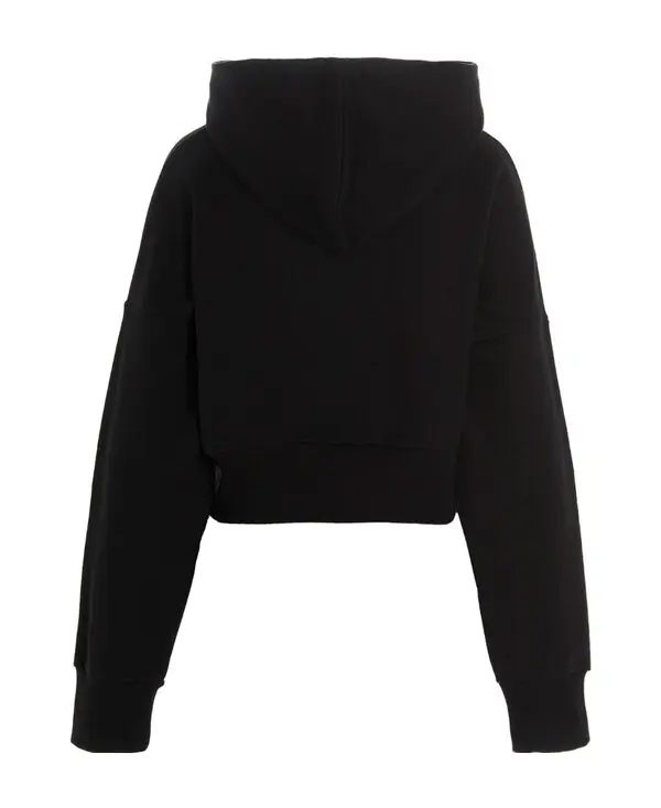 Stella McCartney Cropped Hoodie With Graphic Print