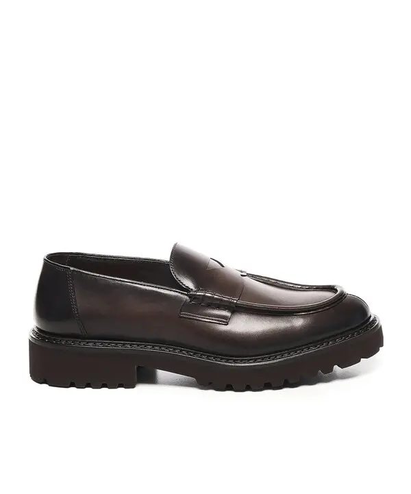 DOUCAL'S Penny Loafers - Dark Brown