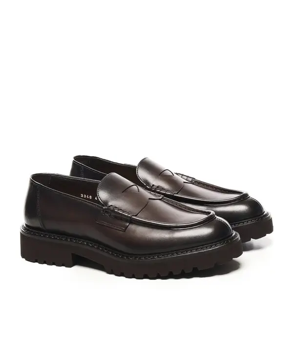 DOUCAL'S Penny Loafers - Dark Brown