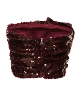 ROTATE BY BIRGER CHRISTENSEN Sequined Zip-up Vest