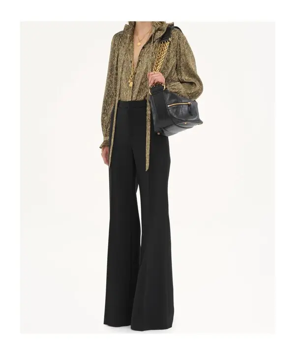 Chloé Flared Tailored Trousers - Black