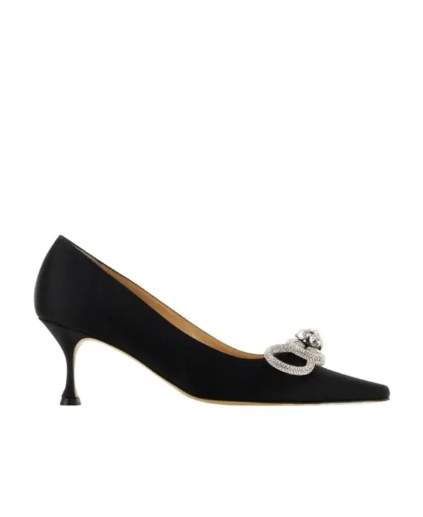 MACHMACH Mach & Mach Double Bow Pointed Toe Pumps