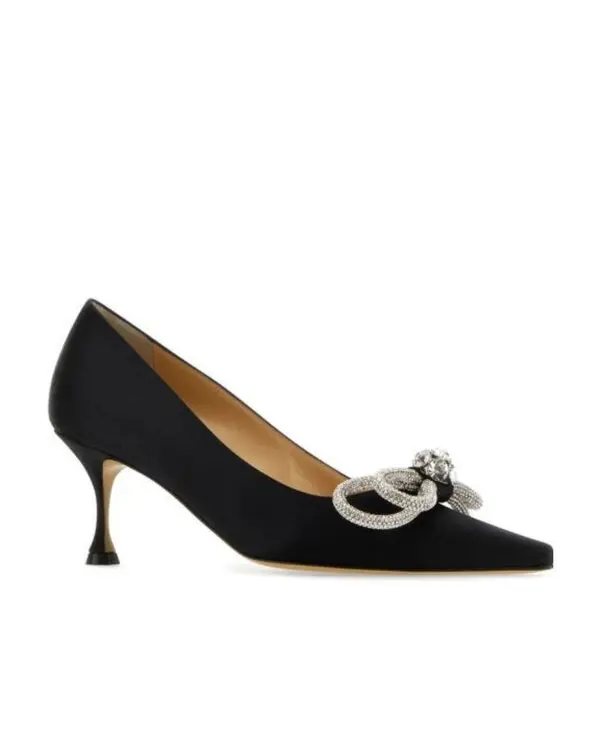 MACHMACH Mach & Mach Double Bow Pointed Toe Pumps