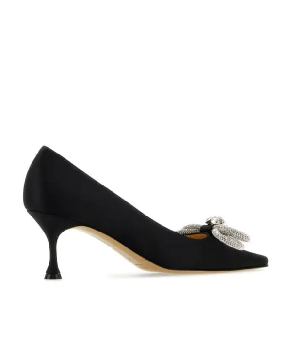 MACHMACH Mach & Mach Double Bow Pointed Toe Pumps