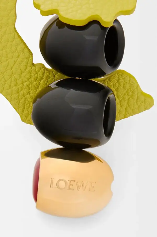 Loewe Olive Charm Keychain