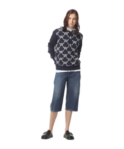 Mcm Monogram Hooded Long Sleeve Hoodie