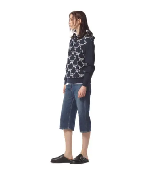 Mcm Monogram Hooded Long Sleeve Hoodie