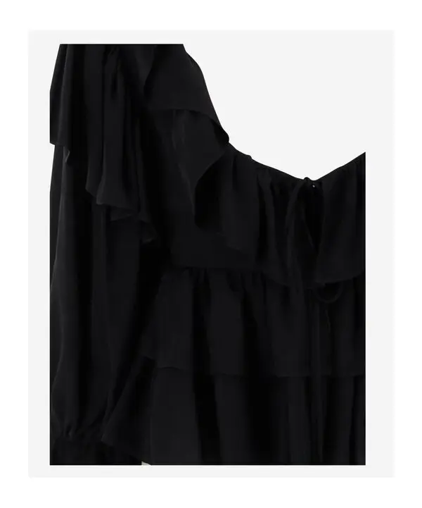 Chloé Ruffled Cropped Blouse