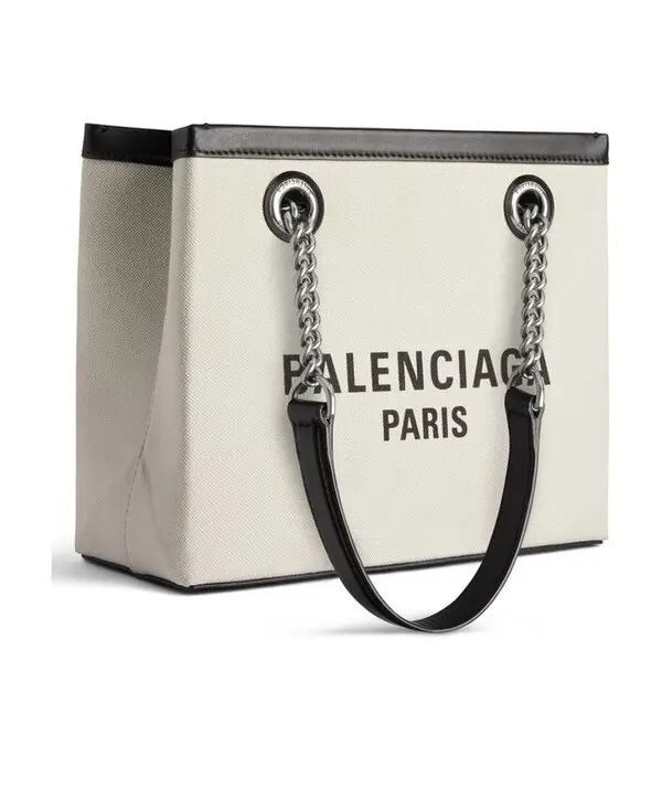 Balenciaga Logo Printed Small Tote Bag