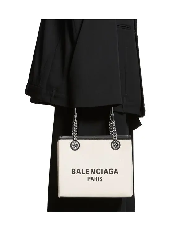 Balenciaga Logo Printed Small Tote Bag