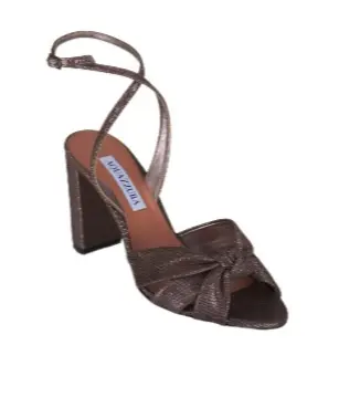 AQUAZZURA Knotted Detail Ankle-strap Sandals - Brown