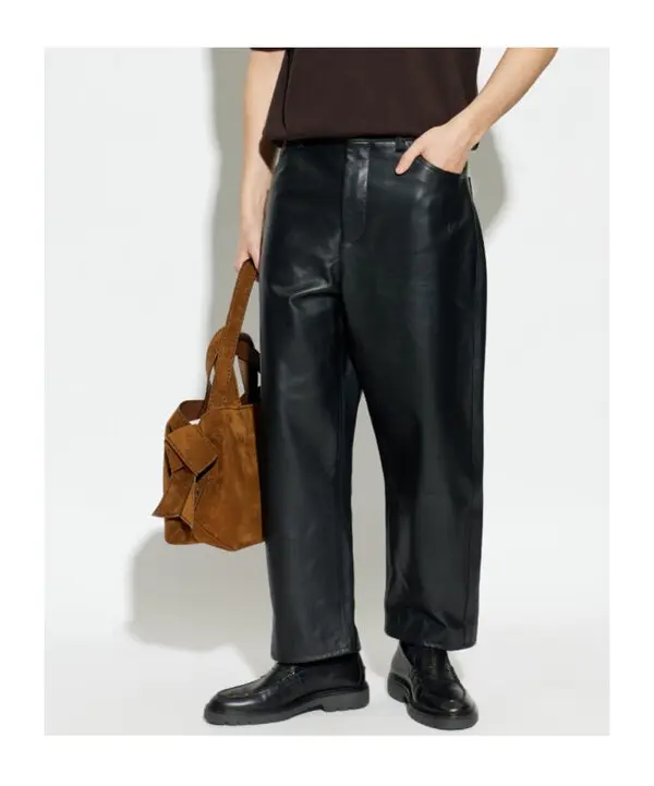 JIL SANDER Straight-leg Leather Trousers