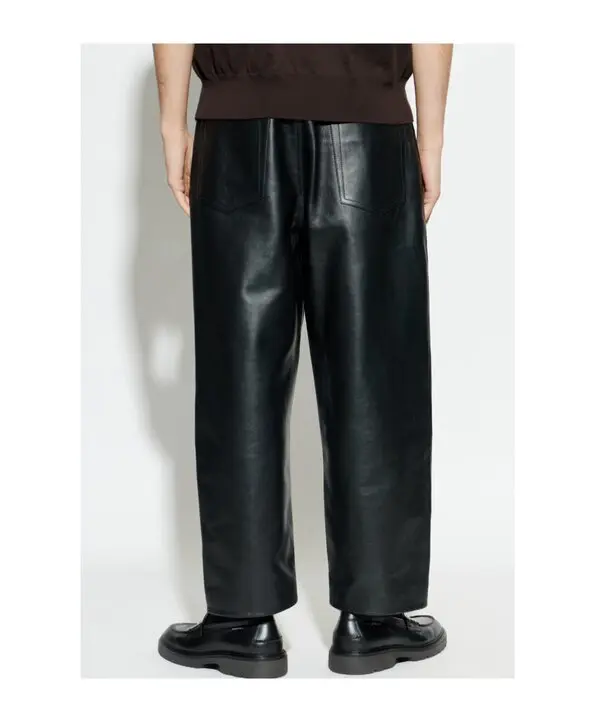 JIL SANDER Straight-leg Leather Trousers