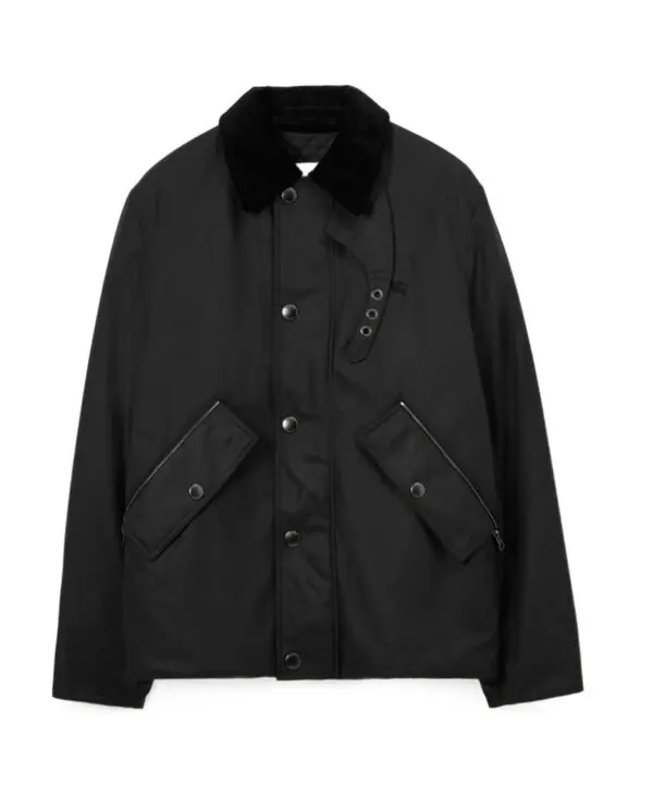 Burberry Equestrian Knight Long Sleeved Buttoned Jacket