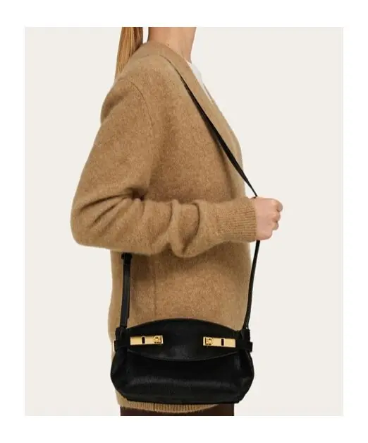 FERRAGAMO Gancio Buckled Crossbody Bag