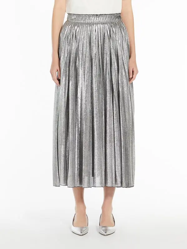 Max Mara Pleated Flared Midi Skirt