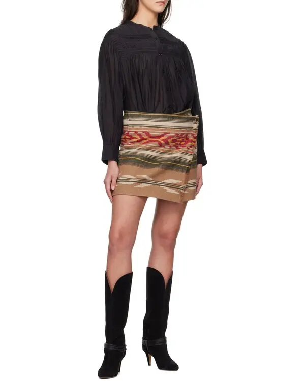 Isabel Marant Étoile Gathered Pleated Blouse - Black