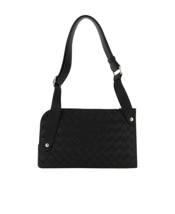 Bottega Veneta Intracciato Zippered Shoulder Bag