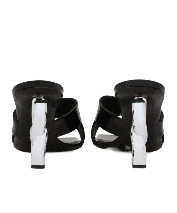 Dolce & Gabbana Logo Dg Heel Slip-on Sandals