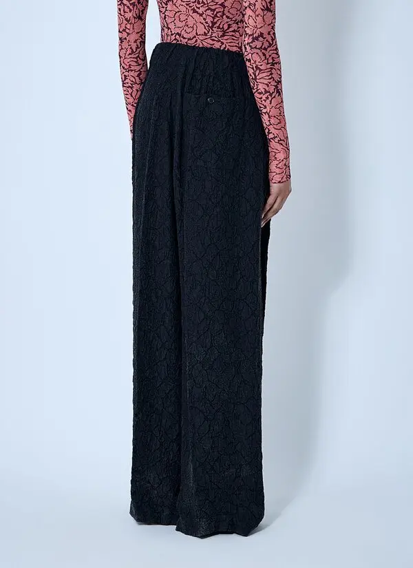 Dries Van Noten High Rise Wide Leg Pull-on Pants