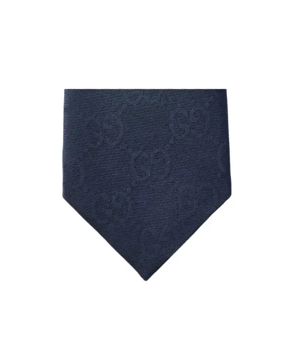 Gucci Gg Silk Cotton Neck Tie