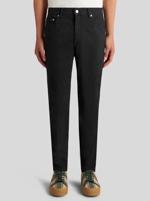 Etro Jacquard Denim Jeans